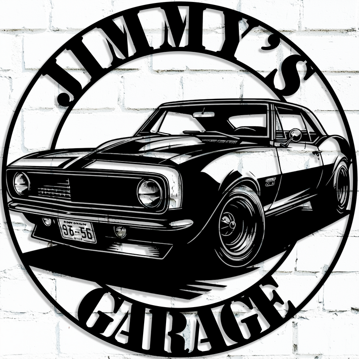 Custom Garage Metal Signs Personalized Steel Garage Decor Made in USA ...