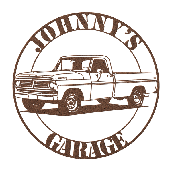 Ford F 150 Pickup Truck Metal Wall Art Sign Classic 1970s Pickup ...