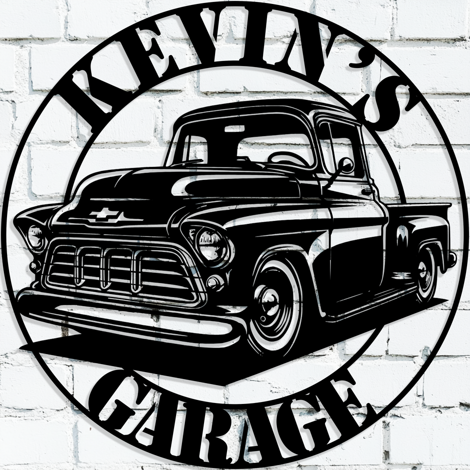 Custom Metal Garage Signs Personalized Steel Wall Art | Metal Art Signs