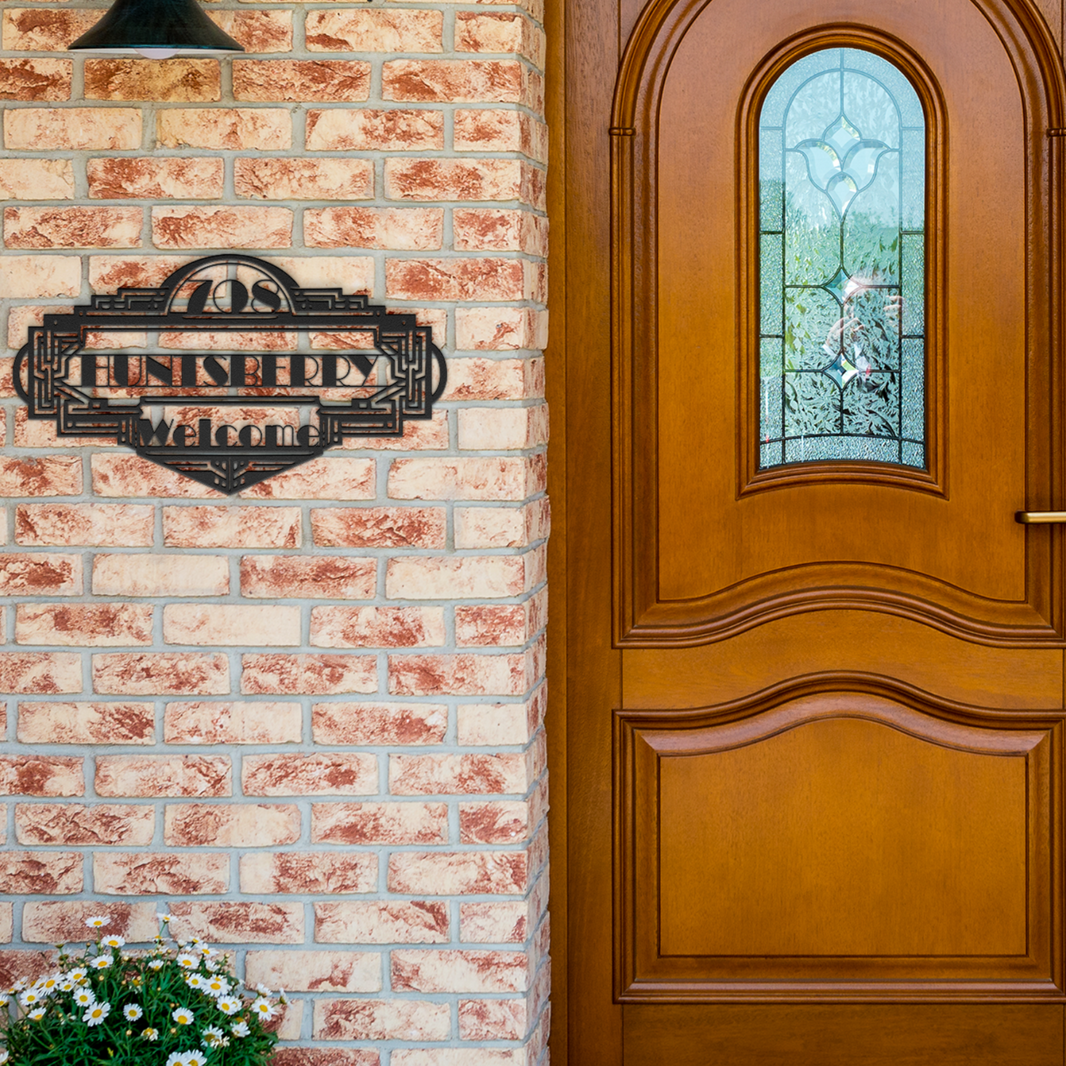 Custom Address Metal Signs | Personalized House Numbers — Metal Art Signs