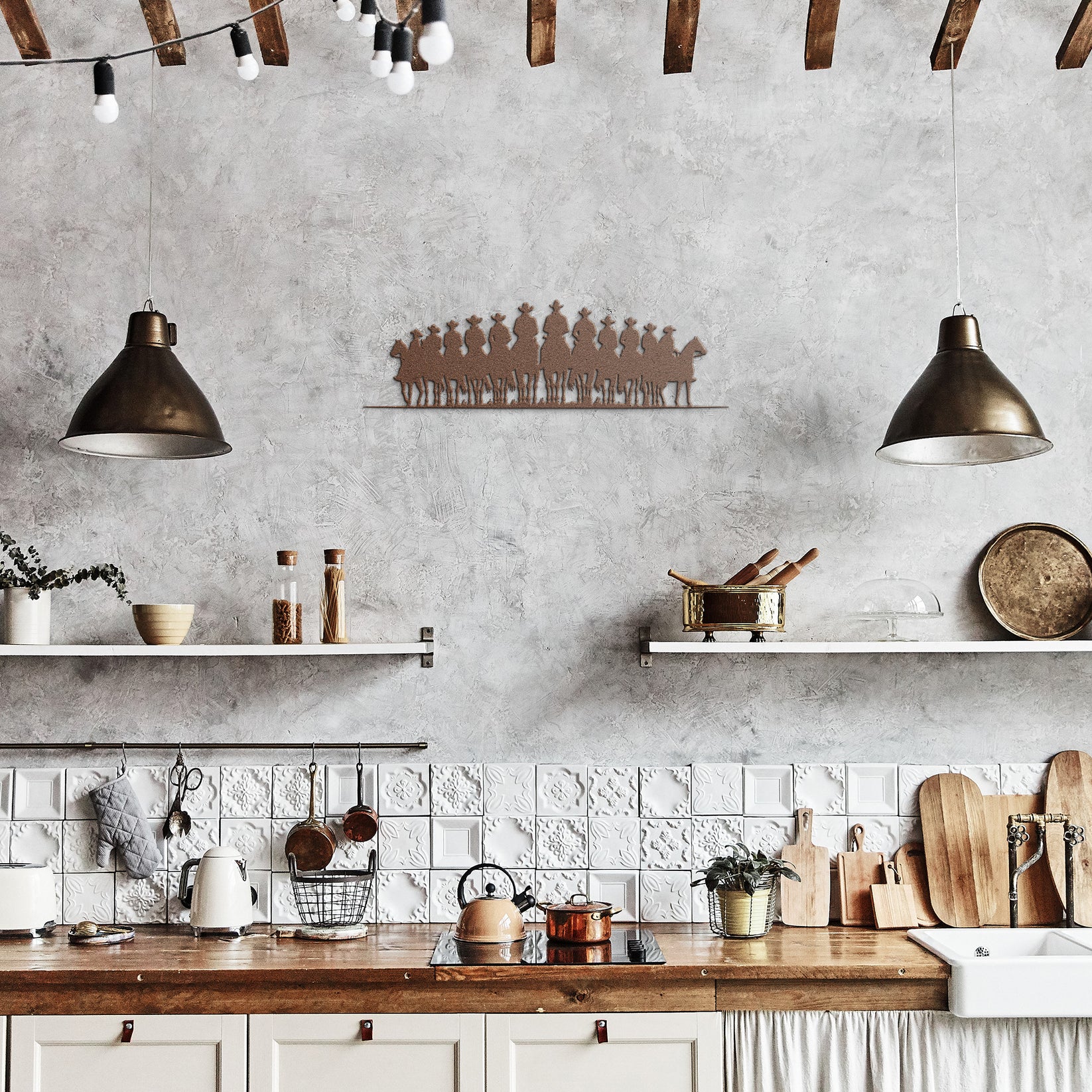 Cowboy Posse Metal Wall Art - Personalized Decor Sign | Ranch & Man ...