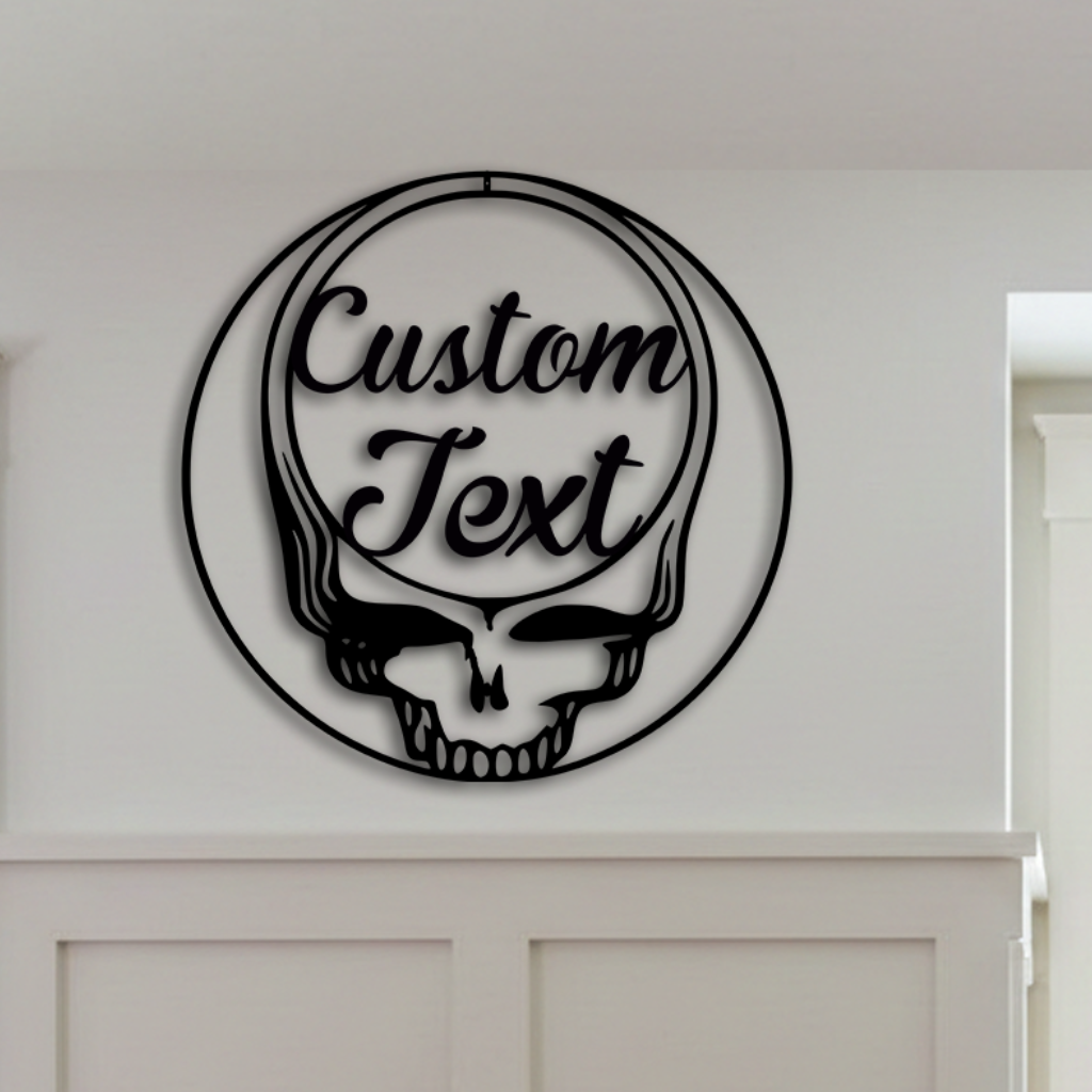 Grateful Dead Metal Sign Custom Text – Metal Art Signs