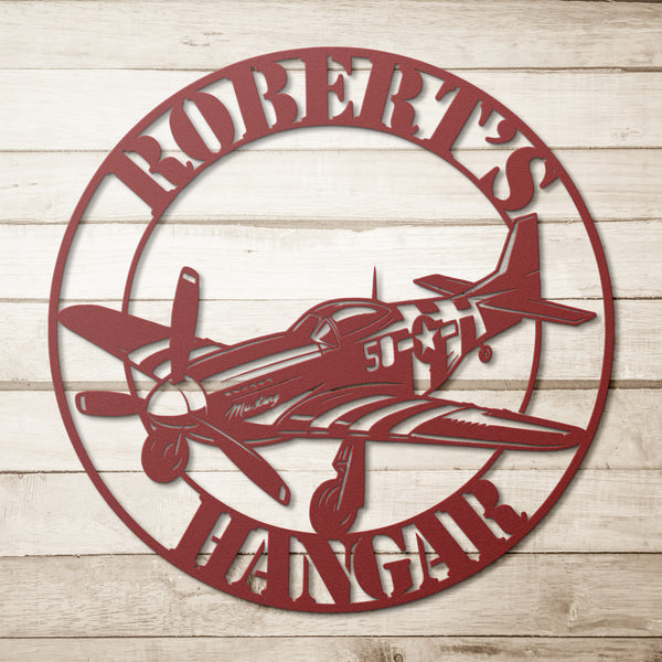 Custom Aircraft Hangar Sign - Personalize Your Decor – Metal Art Signs