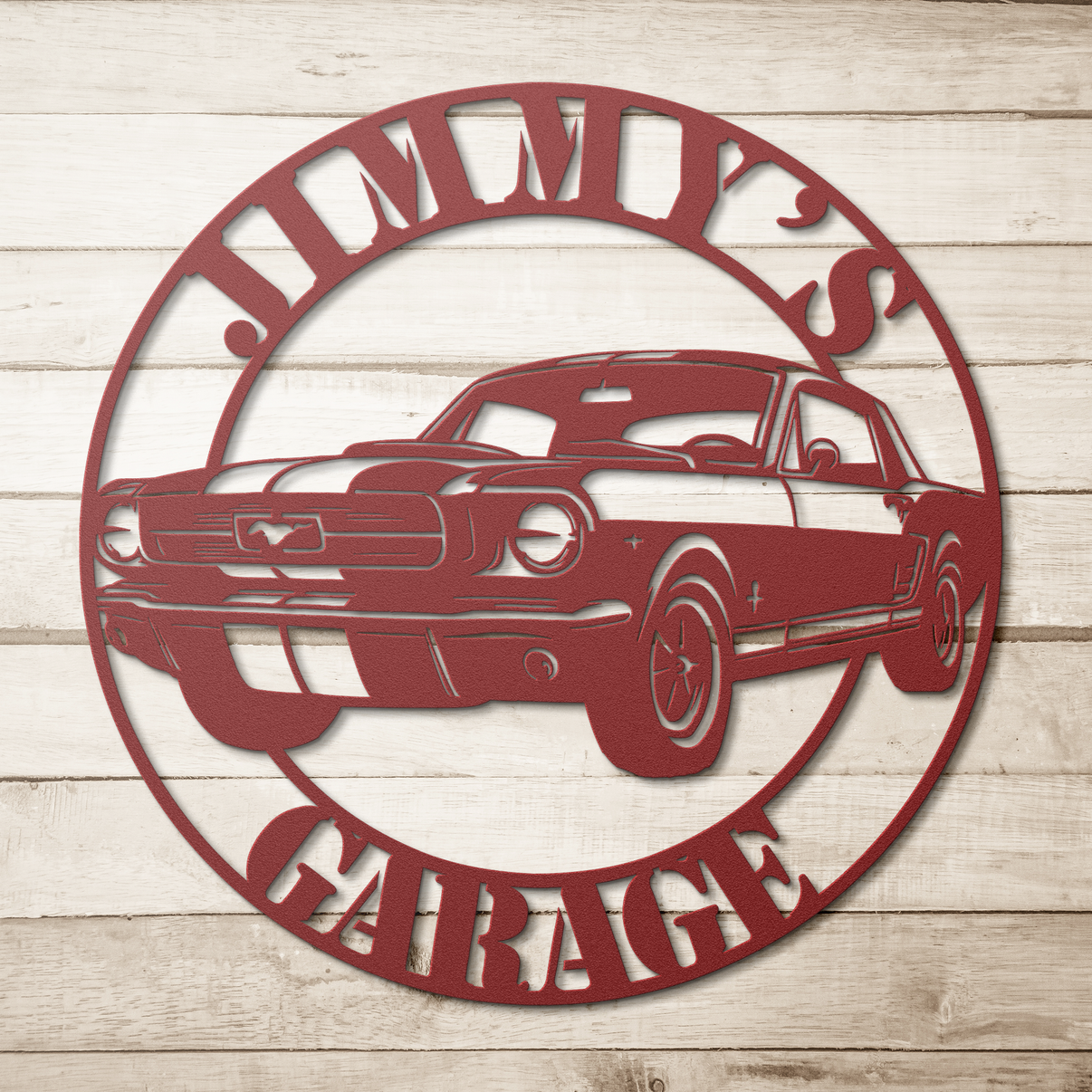 Ford Mustang Metal Sign - Customizable Wall Art – Metal Art Signs