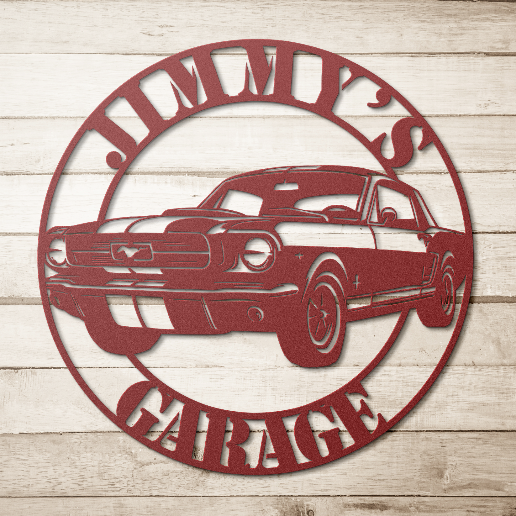 Ford Mustang Metal Sign - Customizable Wall Art – Metal Art Signs