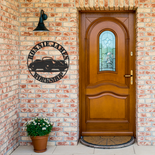 German Sports Car Metal Sign - Vintage Porsche Speedster Wall Art ...