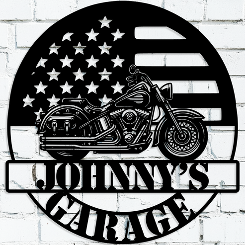 Custom Harley Davidson Garage Sign | Motorcycle Metal Wall Art – Metal ...
