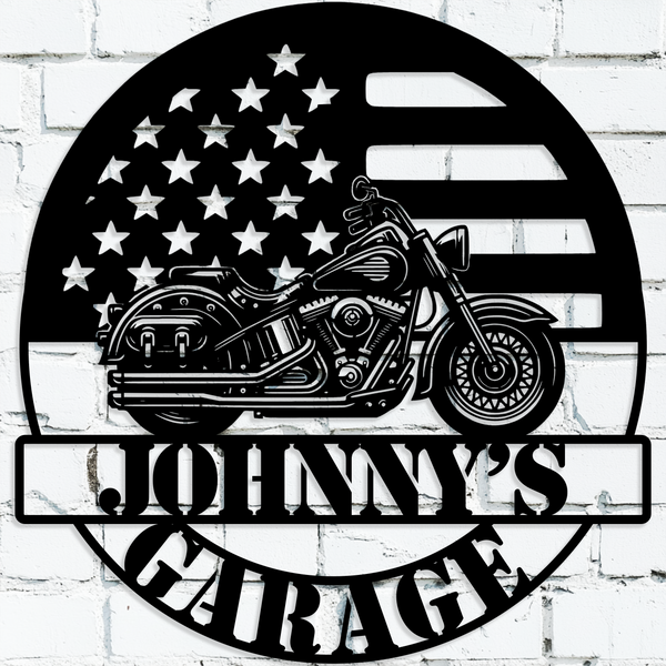 Custom Harley Davidson Garage Sign | Motorcycle Metal Wall Art – Metal ...