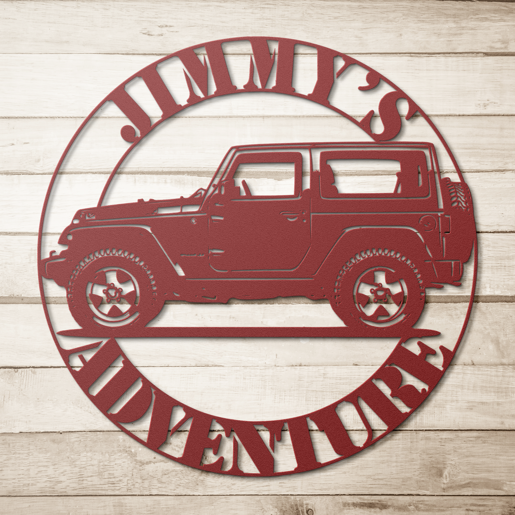 Jeep Adventure Off Road Metal Wall Art Sign Jeep Style 4x4 Decor Garag ...