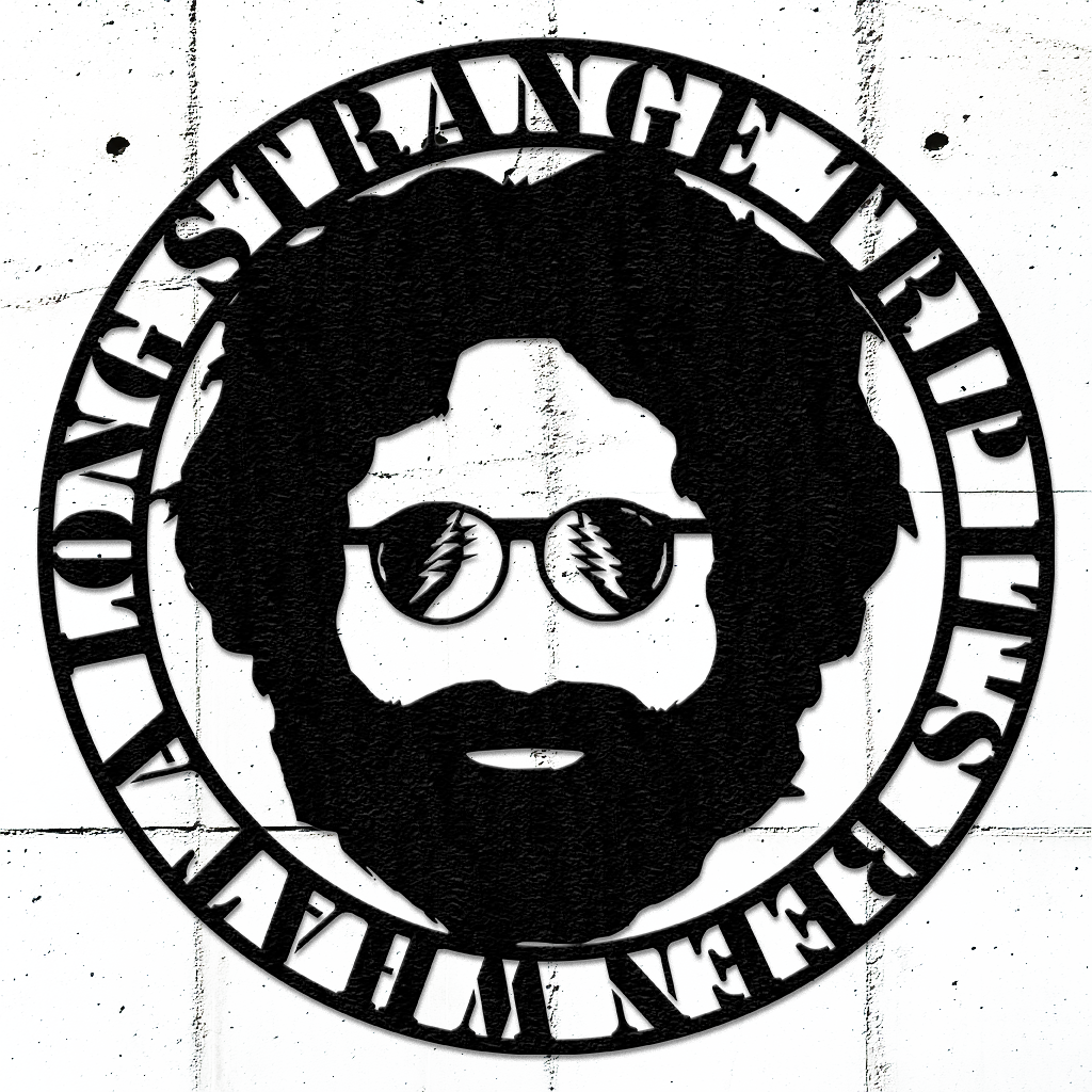 Jerry Garcia Metal Art - Custom Wall Decor | Tribute Sign – Metal Art Signs
