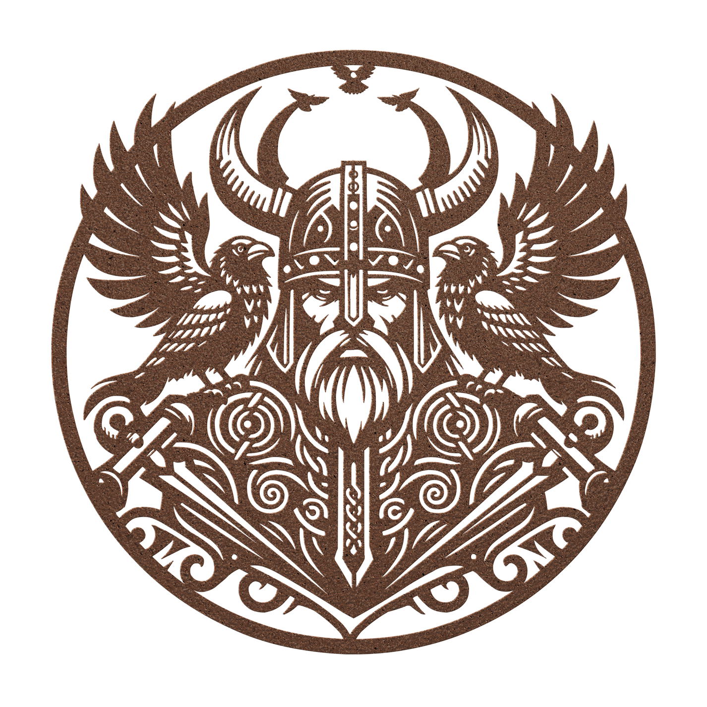 Viking Warrior Metal Sign - Norse Wall Art | Steel Decor – Metal Art Signs