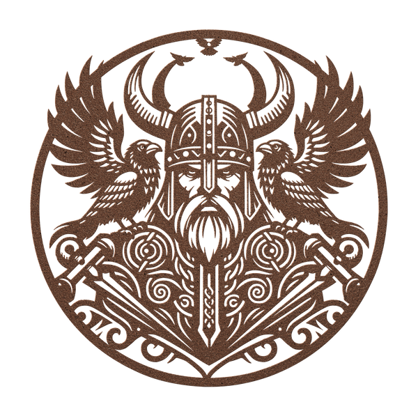Viking Warrior Metal Sign - Norse Wall Art | Steel Decor – Metal Art Signs