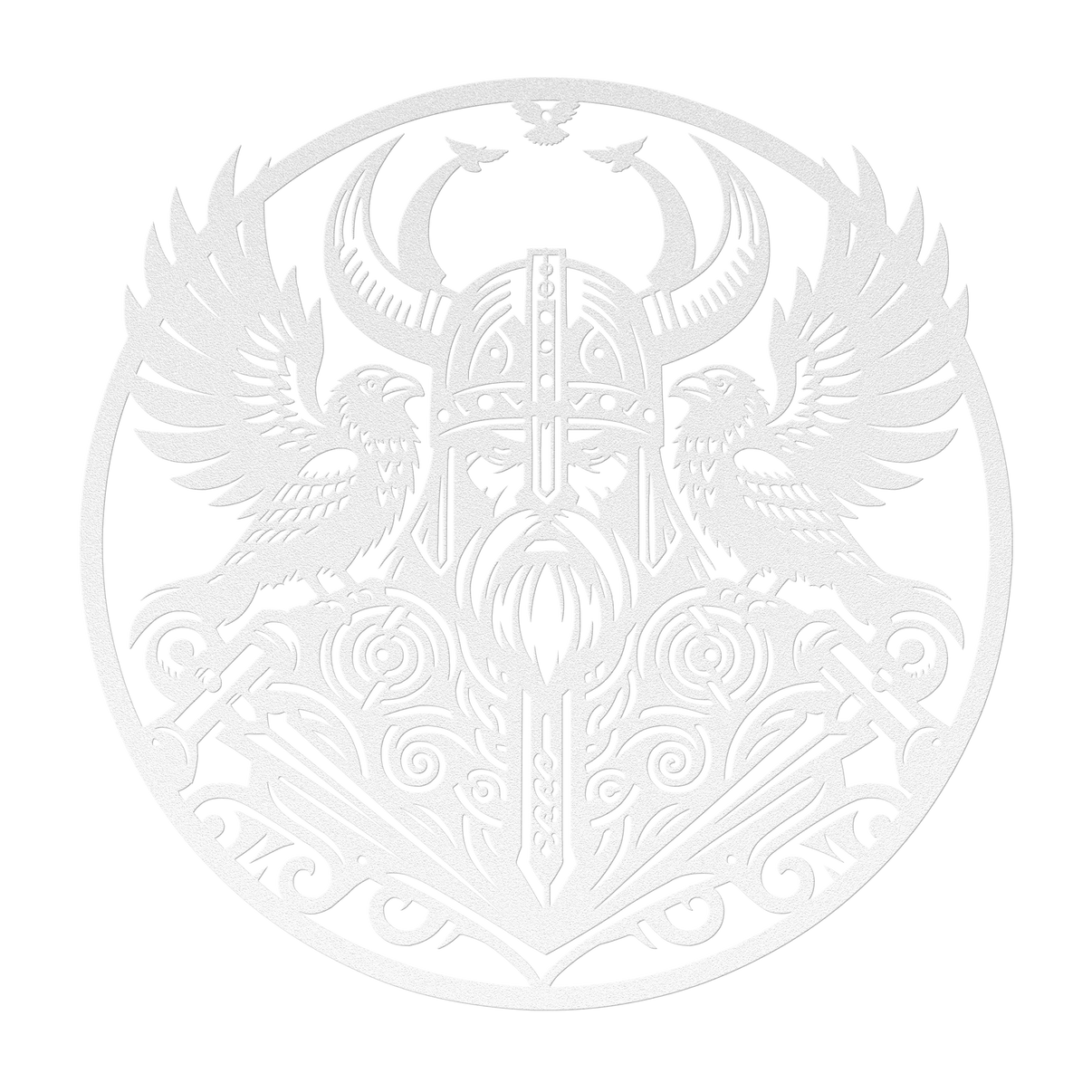 Viking Warrior Metal Sign - Norse Wall Art | Steel Decor – Metal Art Signs