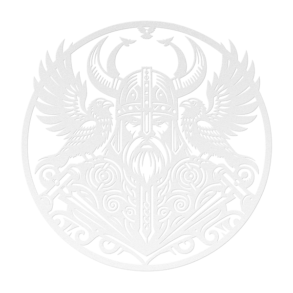 Viking Warrior Metal Sign - Norse Wall Art | Steel Decor – Metal Art Signs