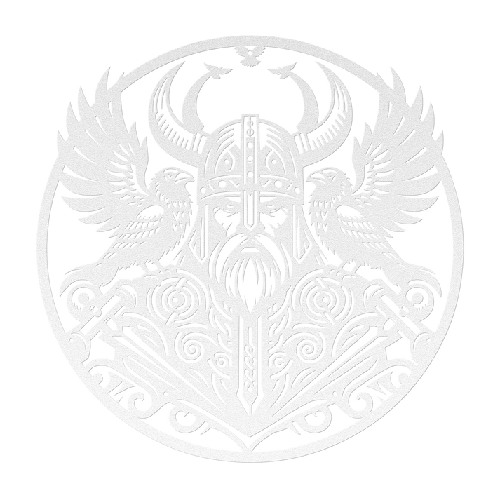 Viking Warrior Metal Sign - Norse Wall Art | Steel Decor – Metal Art Signs
