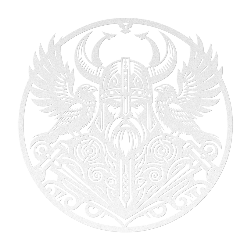 Viking Warrior Metal Sign - Norse Wall Art | Steel Decor – Metal Art Signs
