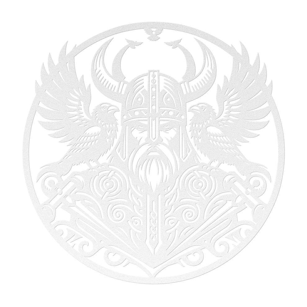 Viking Warrior Metal Sign - Norse Wall Art | Steel Decor – Metal Art Signs