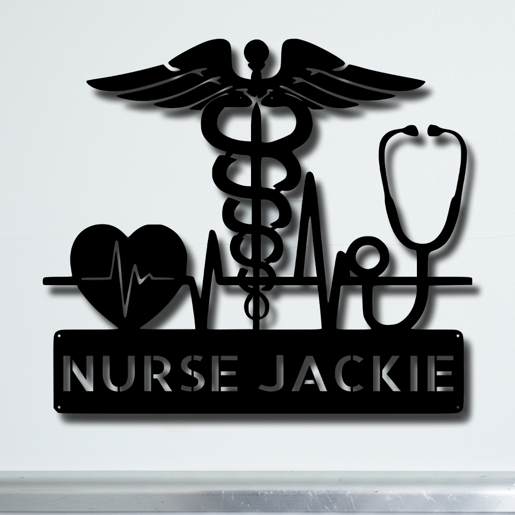 Custom Doctor Medical Nurse Metal Name Sign – Metal Art Signs