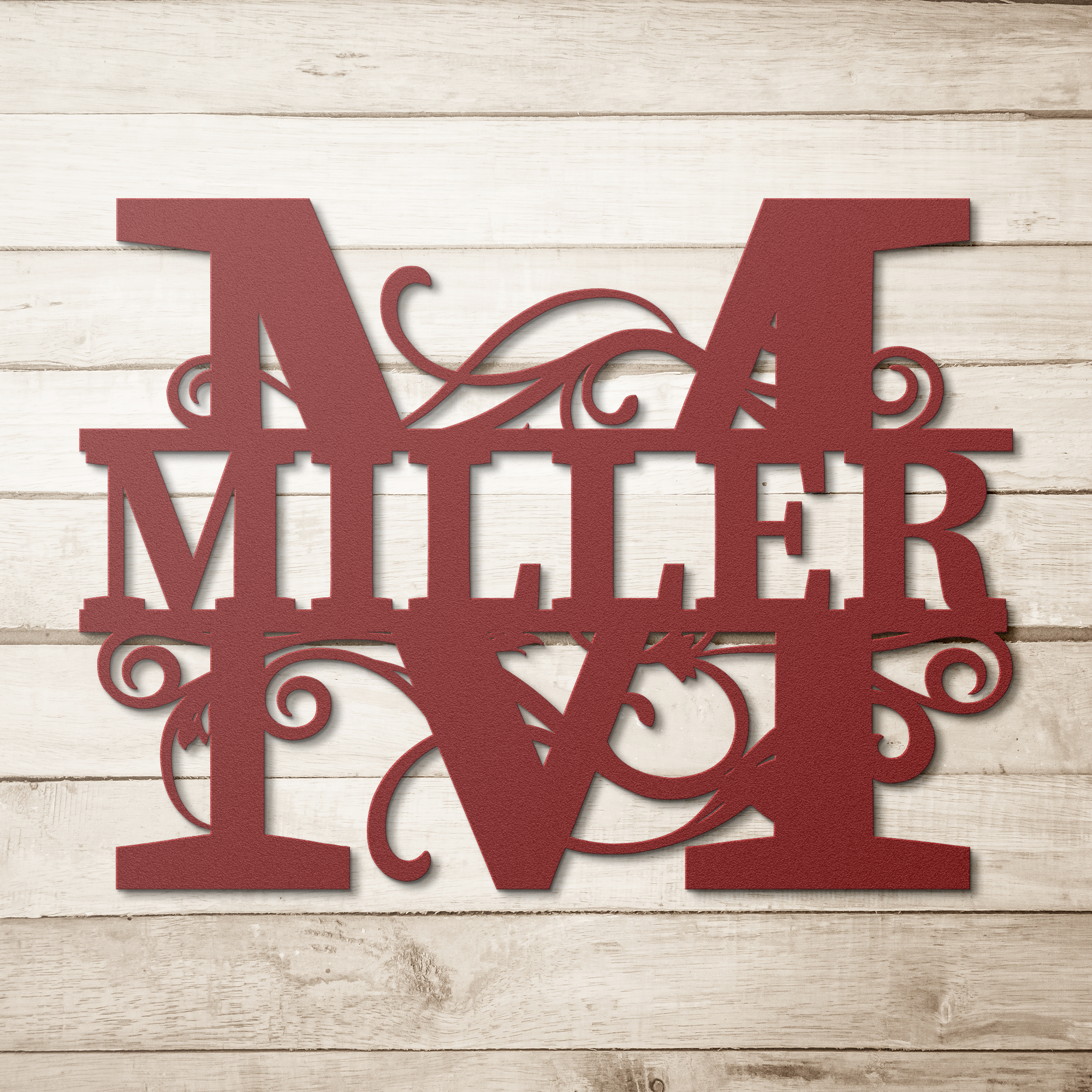 Personalized Metal Initial Name Signs – Metal Art Signs