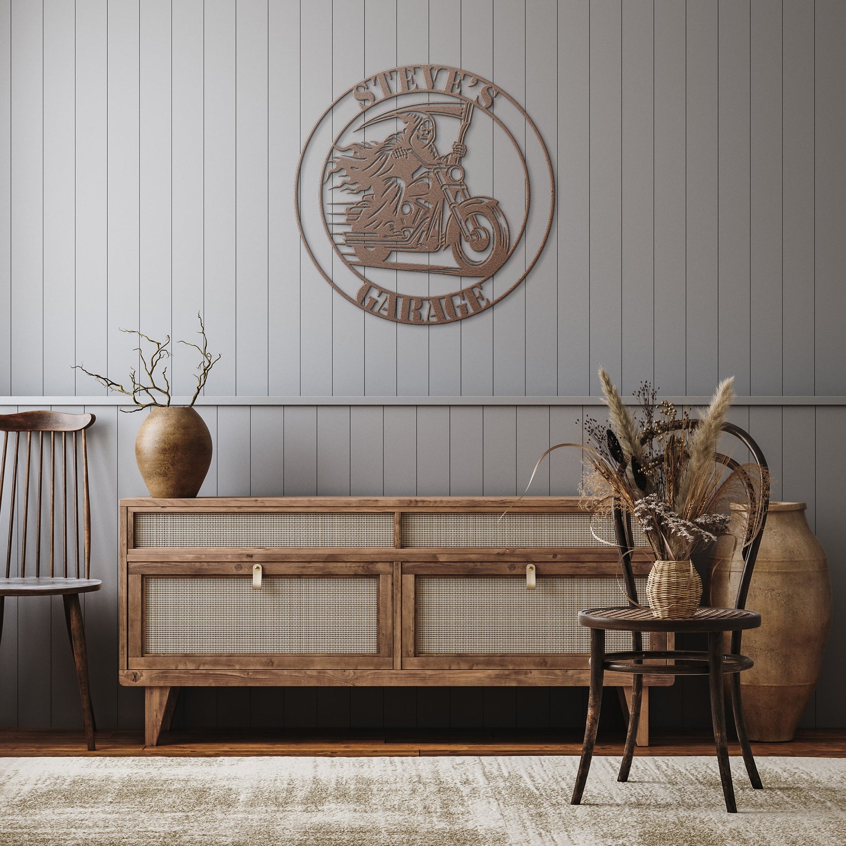 Reaper Sign - Harley Davidson Sign – Metal Art Signs