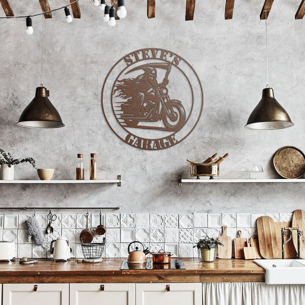 Reaper Sign - Harley Davidson Sign – Metal Art Signs