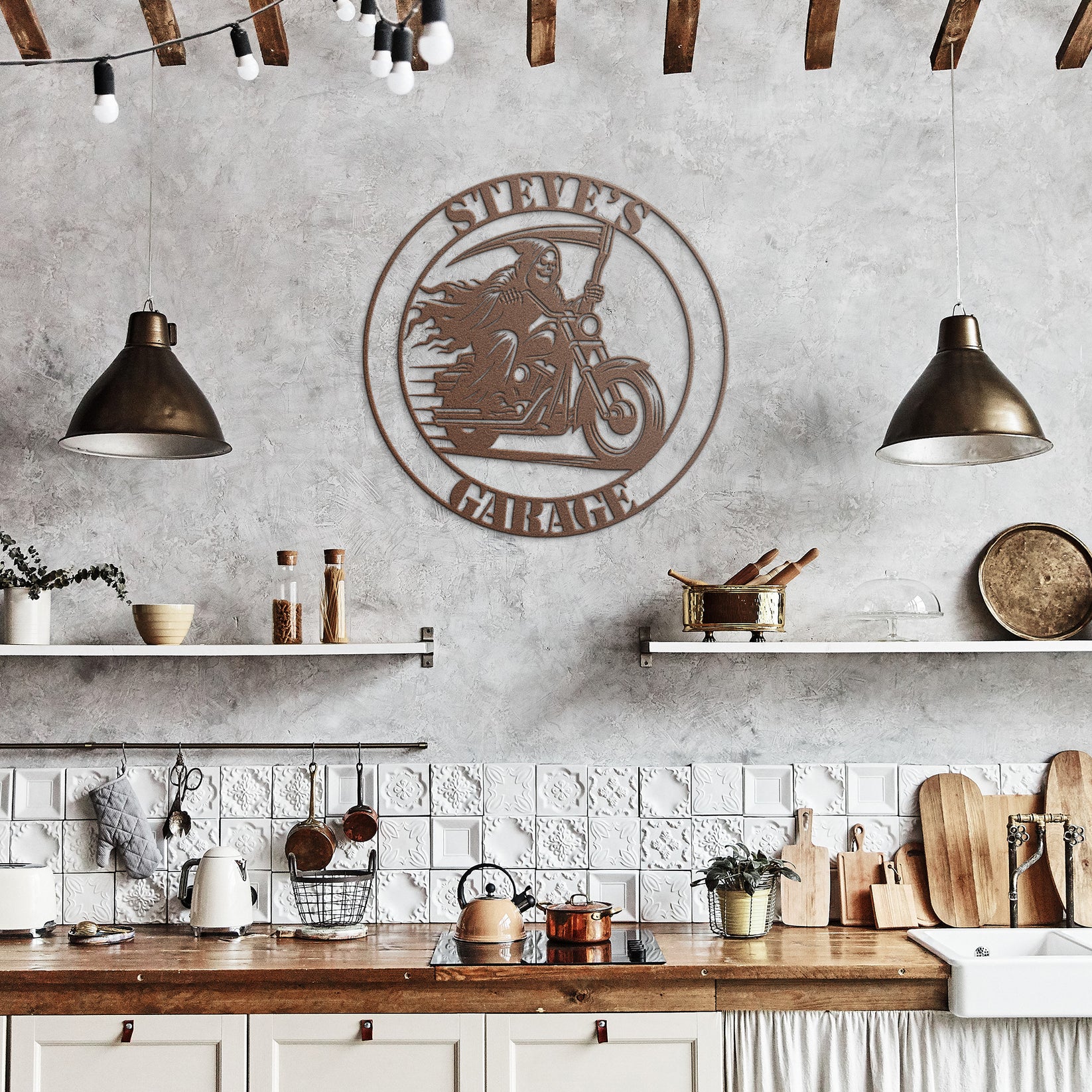 Reaper Sign - Harley Davidson Sign – Metal Art Signs