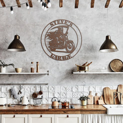 Reaper Riding a Harley Davidson Motorcycle Custom Garage Sign | Biker ...