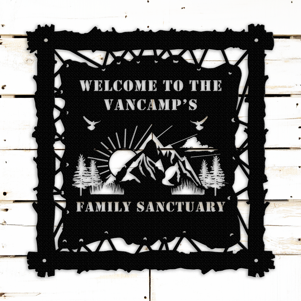 Bear Skin Welcome Sign - Native American Symbolism | Custom Metal ...