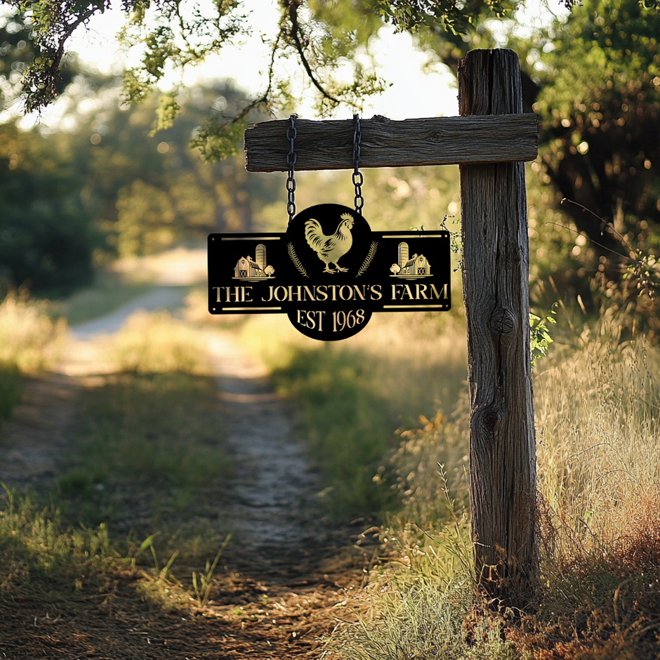 Farm & Country Metal Signs | Rustic Metal Wall Art for Homes, Barns ...
