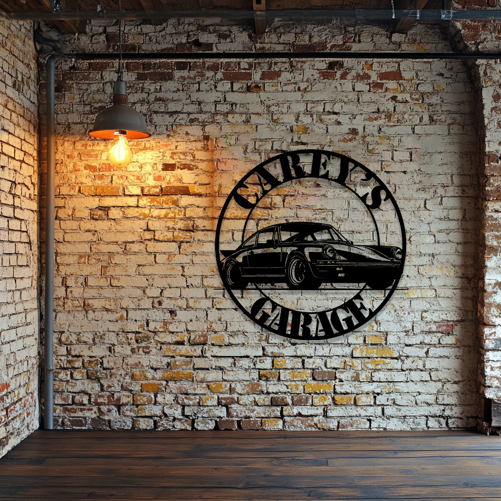Retro Porsche 911 Metal Sign - Durable Steel | Indoor Outdoor Decor ...
