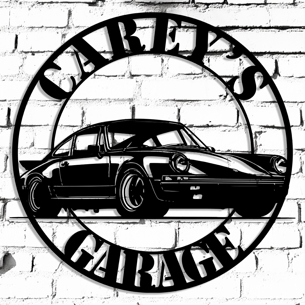 Retro Porsche 911 Metal Sign - Durable Steel | Indoor Outdoor Decor ...