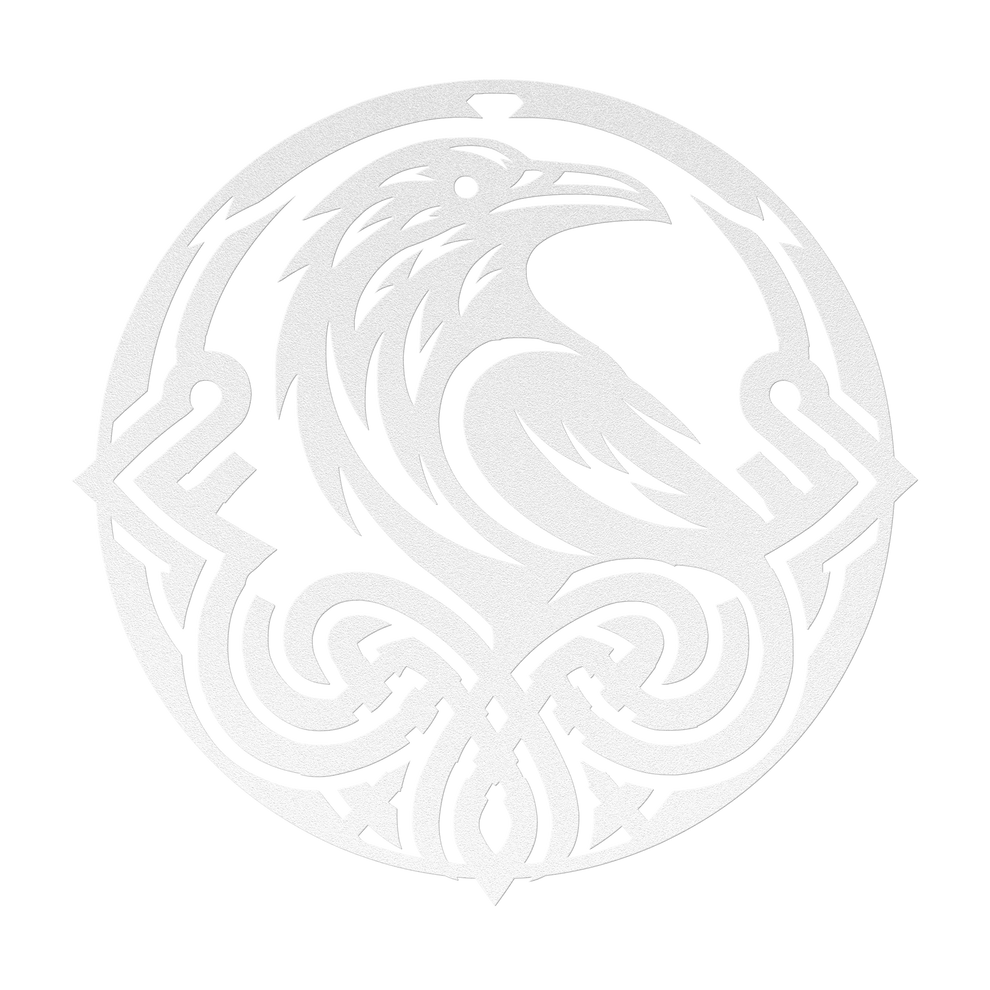 Custom Nordic Raven Wall Art - Metal Viking Decor | Durable ...